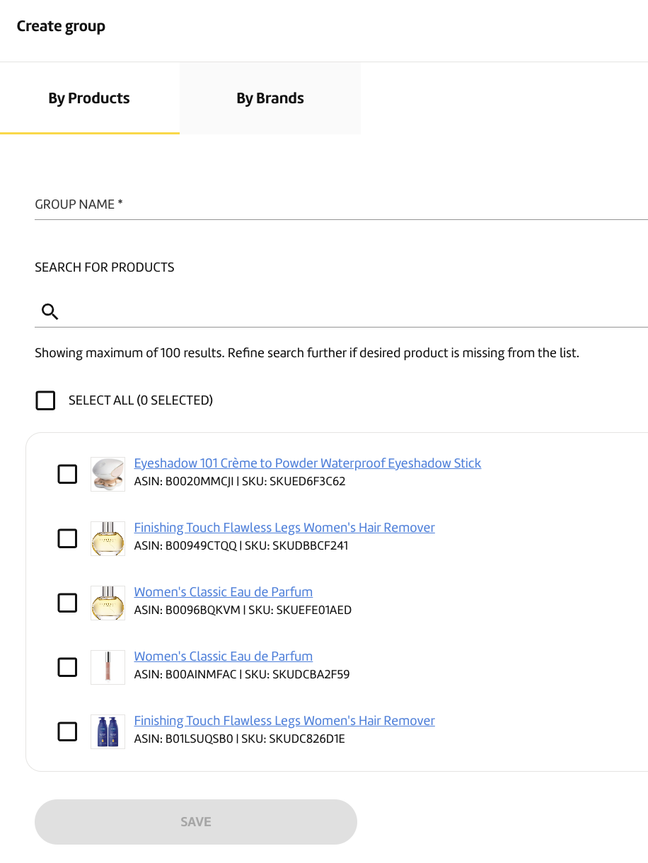 How to setup custom groups