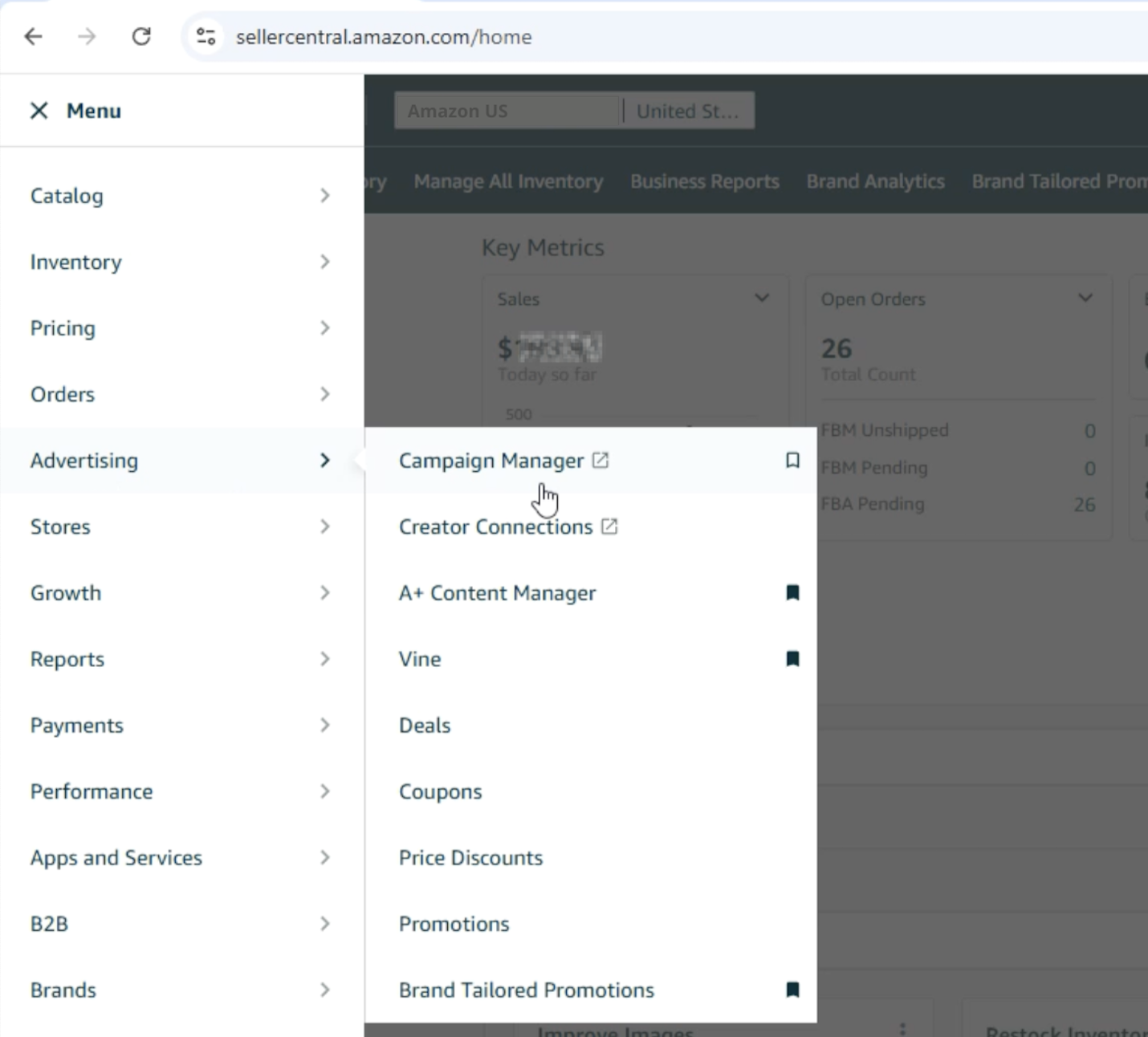 How to connect your Advertising Account using Advertising Manager