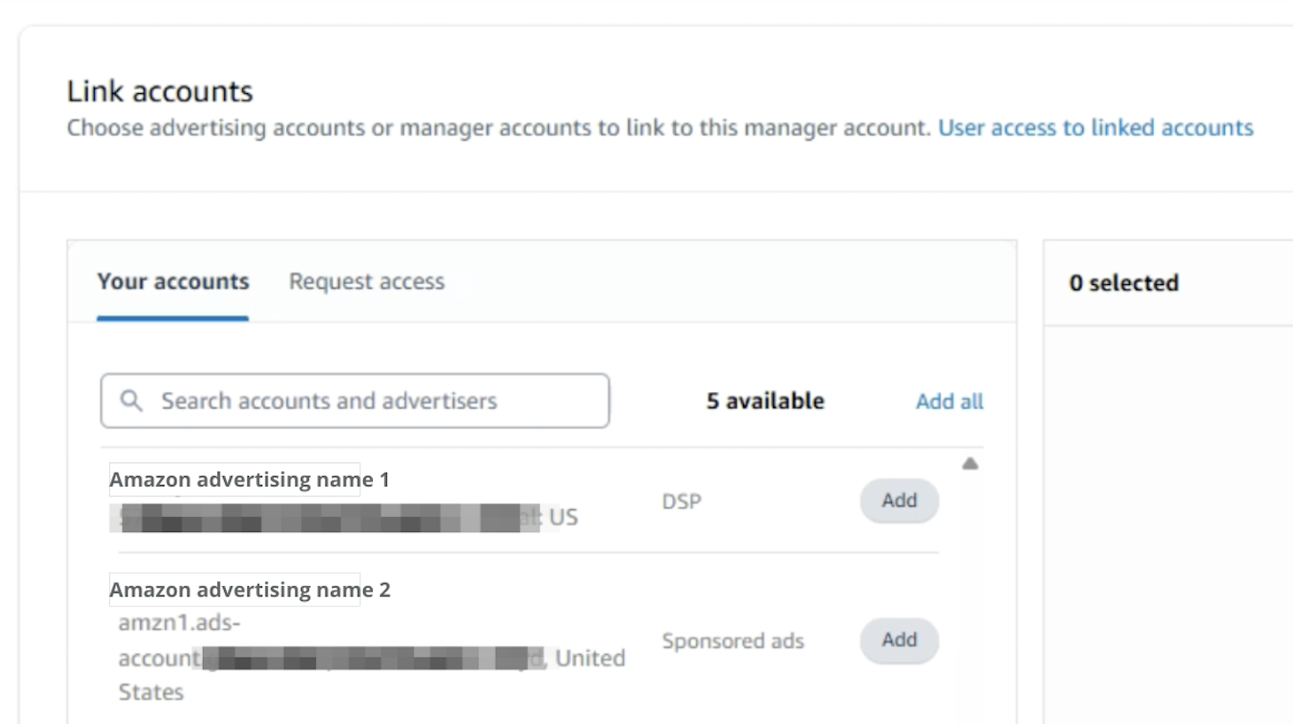 How to connect your Advertising Account using Advertising Manager